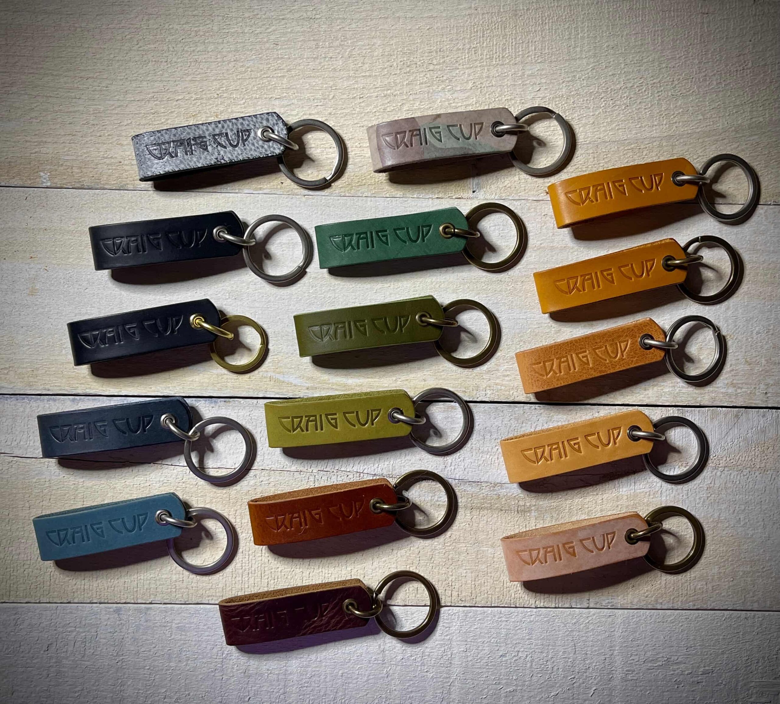 Personalized Leather Keychain - Albatross Leather Goods